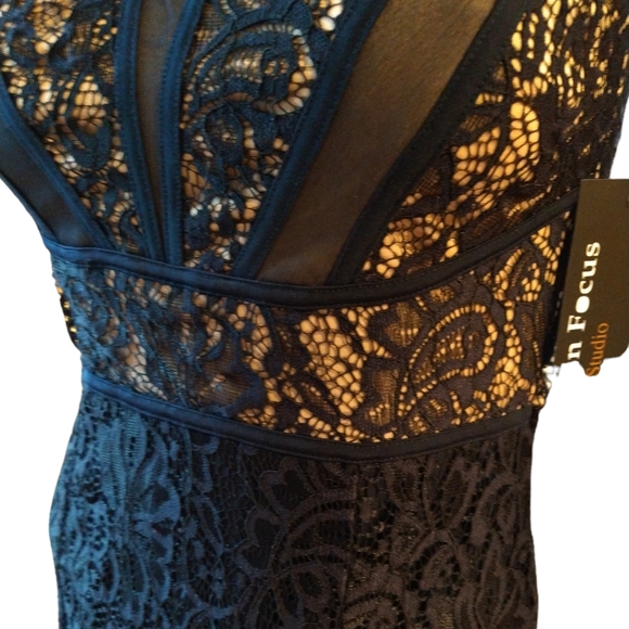 Enfocus Studio | Dresses | Enfocus Studio Black Lace Long Maxi ...